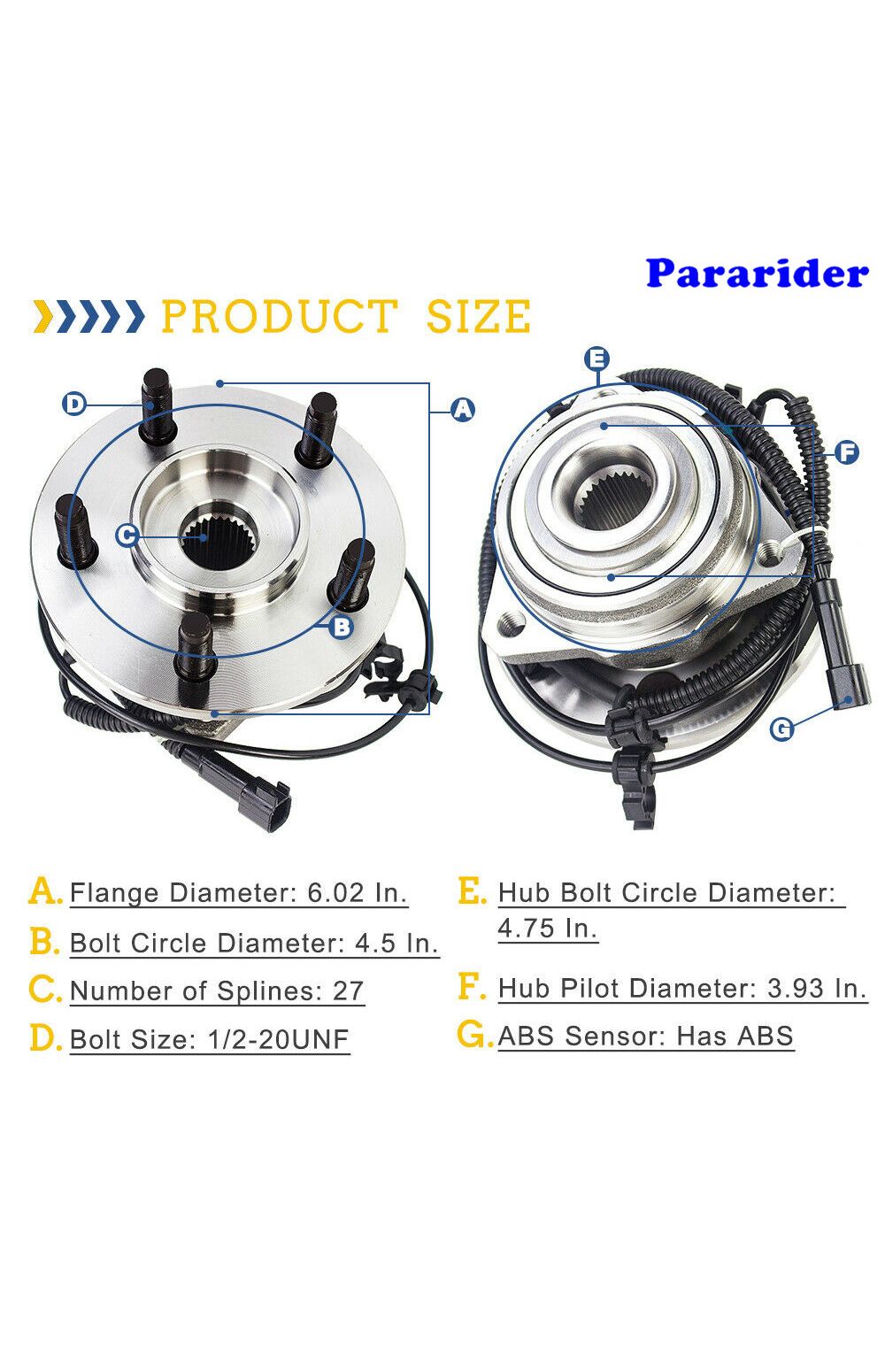 Tires, Wheels & Parts :: Wheels & Rims :: Wheel Hub & Bearing Assembly ...